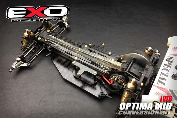 (LWB002) Kyosho optima MID LWB conversion kit for origial 1989 (Classi ...