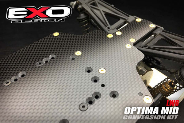 (LWB002) Kyosho optima MID LWB conversion kit for origial 1989 (Classi ...